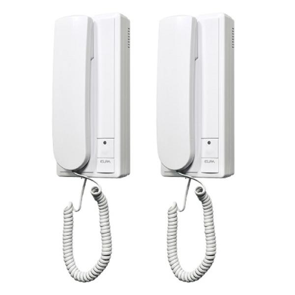 ELPA らくらく話せるインターホン チャイムコード接続式 CDS-600-2P <b><u>※電池別売（アルカリ）単３×８本</u></b><b><u>※チャイムコー...