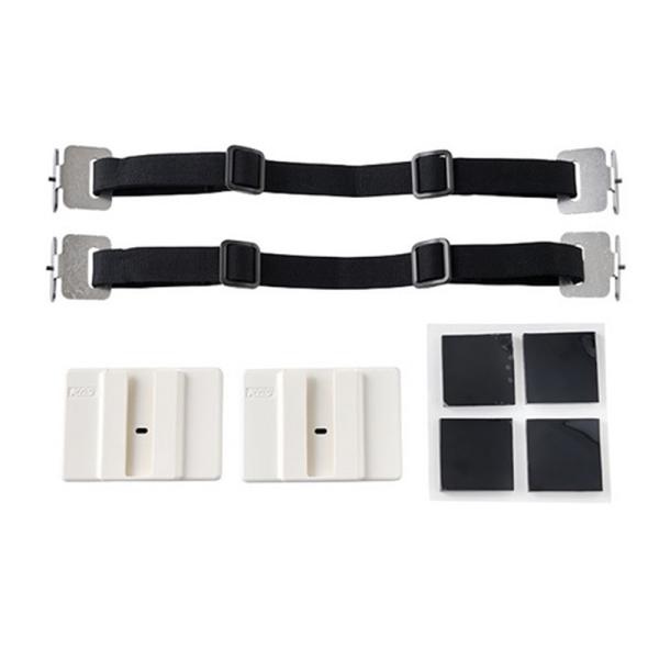 ELPA 【耐震】TＶスタンド用耐震ベルト　７７型以下用 TSBG-02 ・穴をあけずに震度7に耐える・テレビスタンド用・設置工事不要で簡単取付