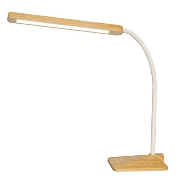 ELPA LEDデスクライトLEDデスクライト（スタンド） AS-LED12(WD) 木目調・インテリアにフィットするスリム&amp;木目調LEDデスクライト・触れるだけで点灯・消灯できるタッチセンサースイッチ・3段階で明るさを調整できる調光機能