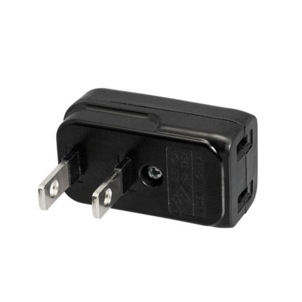 ELPA スペースアダプタ横型 A-371B(BK) ブラック・屋内専用・国内専用・よこ型