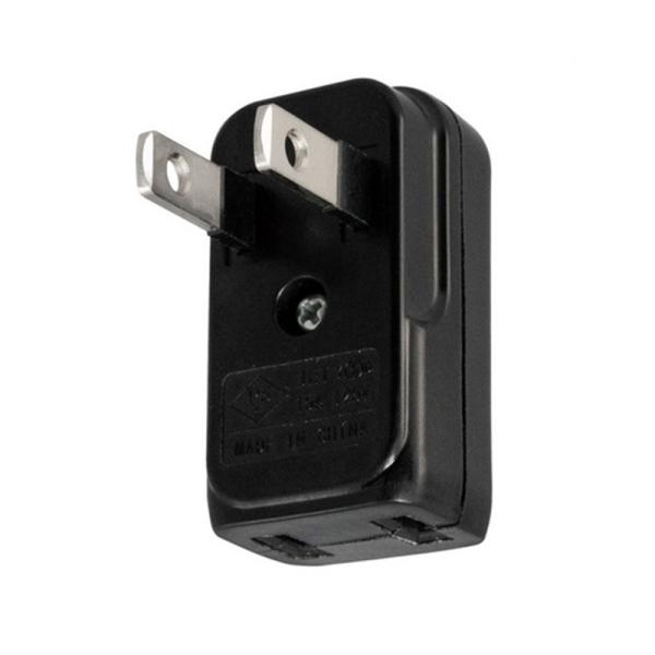 ELPA スペースアダプタ縦型 A-372B(BK) ブラック・屋内専用・国内専用・たて型