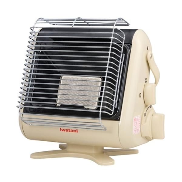 岩谷産業 カセットガスストーブ　ポータブルタイプ　マイ暖III CB-STV-MYD3 アイボリー・電池も電源コードも不要なカセットガス式・標準運転・弱運転の2段階を搭載・小型・軽量