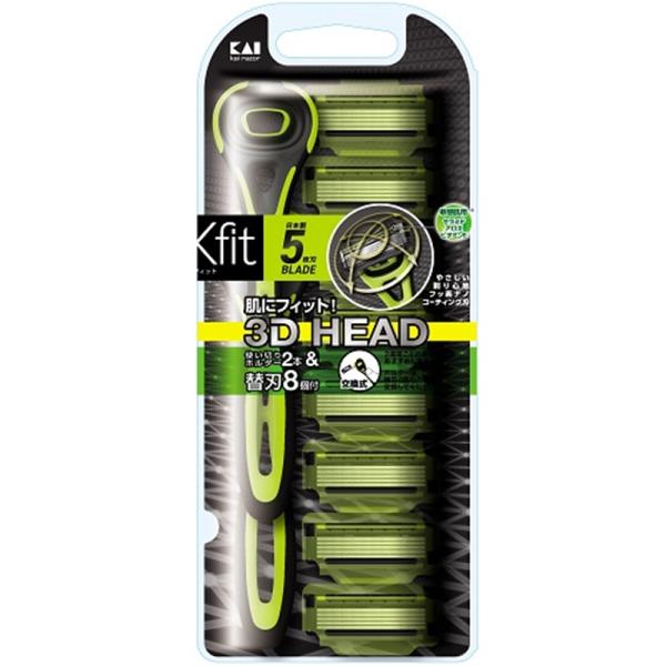 貝印 Xfit (クロスフィット)敏感肌用バリューパック GA0070 ・システムレザーの高性能と、ディスポレザーの清潔感や手軽さなどの特性を融合した5枚刃カミソリ