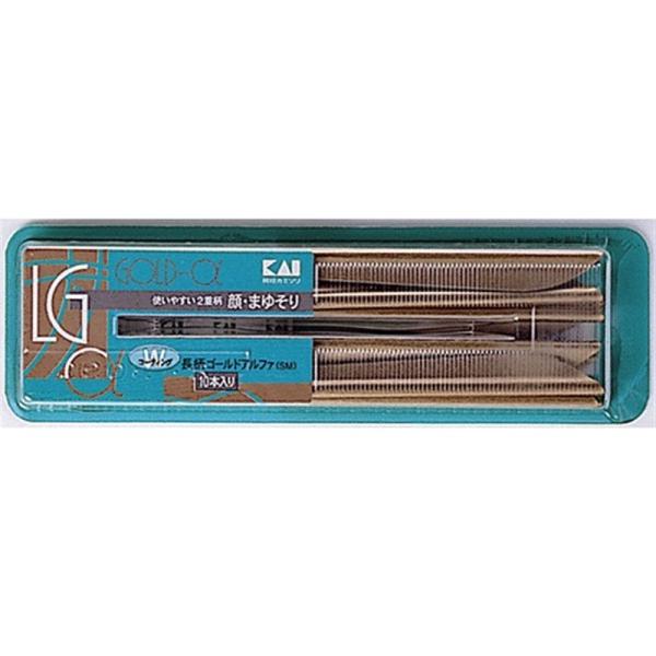 貝印 長柄ゴールドアルファ（SM） LGA-10B1 ・カーボン刃・ダブルコーティング