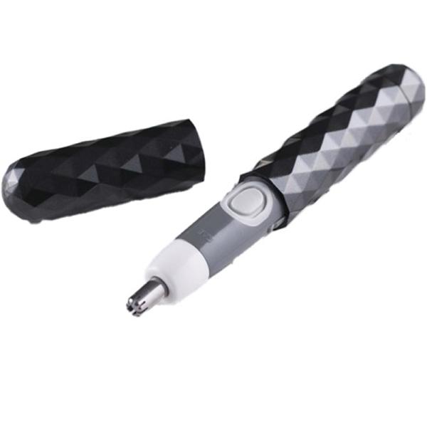 貝印 スティックシェーバー　スリムヘッド KQ1805 ブラック・鼻腔だけでなく、耳毛のお手入れにも最適なスリムヘッドタイプのシェーバー