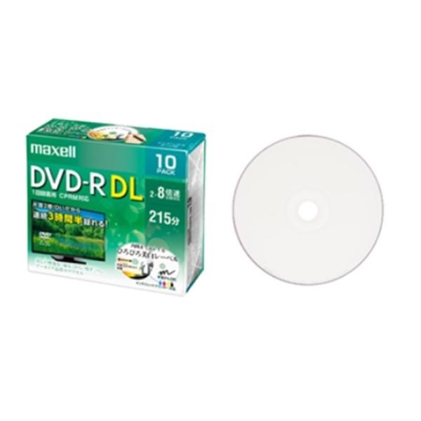 maxell（マクセル） 録画用ＤＶＤ−Ｒ　ＤＬ DRD215WPE.10S ホワイト【数量限定・未開封店頭在庫】・連続3時間半録れる・デジタル放送(CPRM)の録画に対応。・生産ラインでの全数検査を実施し、高画質を確保