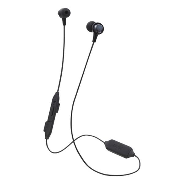 【発売日：2018年11月25日】maxell（マクセル） Ｂｌｕｅｔｏｏｔｈイヤホン MXH-BTC110BK ブラック・「+Fit」シリーズ同様のカラフルで質感の高いデザイン・スリムリモコンケース採用・音楽の連続再生は最大約7時間