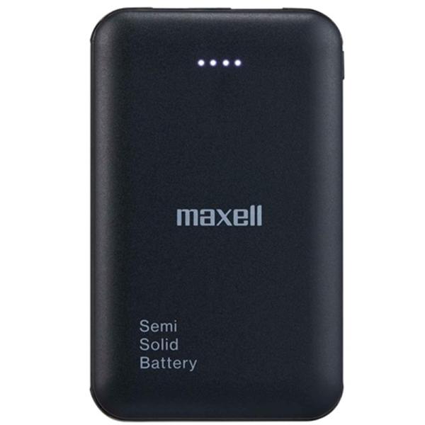 maxell（マクセル） 半固体電池採用モバイル充電バッテリー MPC-CSSB5000BK ブラック　容量：5,000mAh・半固体電池採用により安全性向上と長寿命を実現・入出力端子としてUSB Type-C×1を、出力端子としてUSB ...