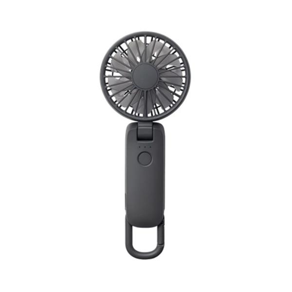 RHYTHM（リズム） ハンディファン　Silky Wind Mobile 4 9ZF042RH82 ダークグレー・大風量2重反転ファン・3way（ハンディー・ハンズフリー・デスク）・カラビナ付