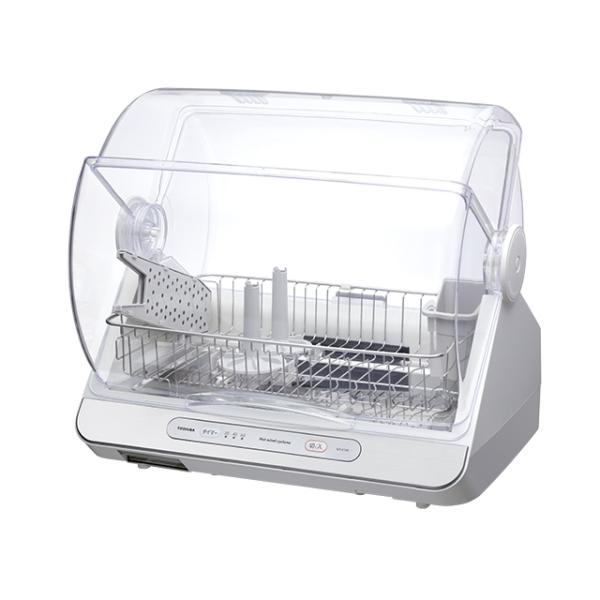 【発売日：2023年04月01日】東芝（TOSHIBA） 食器乾燥機 VD-V10S(W) ホワイトお取寄せ時納期目安：2026年2月上旬以降（12/26現在）・ワイド熱風90℃サイクロンドーム・丸洗いできてお手入れ簡単！ステンレスクリーン...
