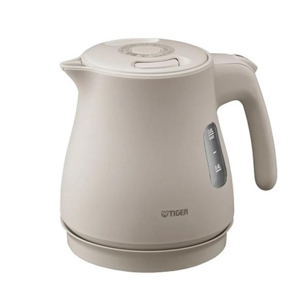 【発売日：2024年09月01日】タイガー魔法瓶 蒸気レス電気ケトル　0.8L　（QUICK&amp;SAFE+） PCV-A080 CU アーバンベージュ・カップ1杯分 約57秒！スピード沸とう・置き場所も選ばない蒸気レス、充実の安全設計...