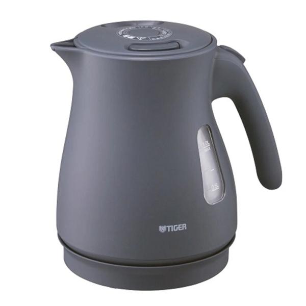 【発売日：2024年09月01日】タイガー魔法瓶 蒸気レス電気ケトル　1.0L　（QUICK&amp;SAFE+） PCV-A100 KN ナイトブラック・カップ1杯分 約57秒！スピード沸とう・置き場所も選ばない蒸気レス、充実の安全設計・...