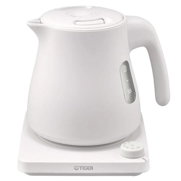【発売日：2024年09月01日】タイガー魔法瓶 蒸気レス電気ケトル（温度調節機能つき）　QUICK＆SAFE＋ PTV-A080 WG グレイッシュホワイトお取寄せの場合の納期目安：4月上旬以降（3/6現在）・充実の安全設計・ダイヤル式温...