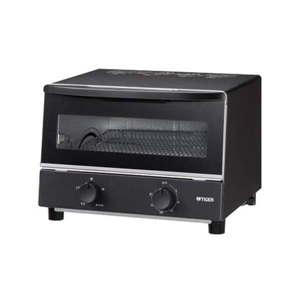 【発売日：2024年09月01日】タイガー魔法瓶 オーブントースター　やきたて KAK-G102 KM マットブラック・小さなキッチンにもすっきり置けるコンパクトトースター・ワイド庫内＆30分のロングタイマー設定・こだわりヒーター＆火力5段階切替