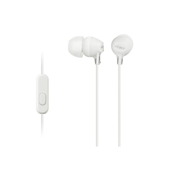 【発売日：2013年07月12日】SONY（ソニー） 密閉型インナーイヤーレシーバー MDR-EX15AP W ホワイト【数量限定・未開封店頭在庫】・スマートフォン対応・音漏れを８０％低減・４００ｋＪ／ｍ３高磁力ネオジウムマグネット