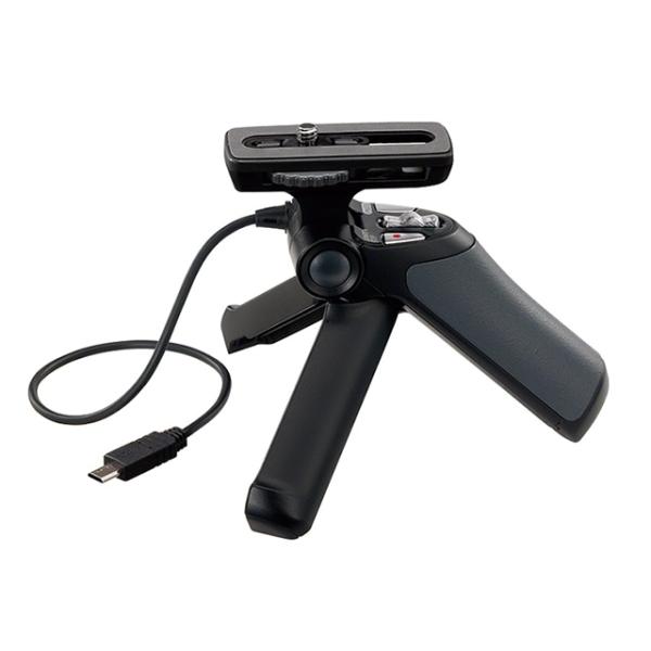 【発売日：2013年06月21日】SONY（ソニー） 三脚付きシューティンググリップ GP-VPT1 お取寄せの場合の納期目安：6月上旬以降（4/30現在）・マルチ端子ケーブル搭載の三脚グリップ・リモコングリップとミニ三脚の２ウェイ・かんた...