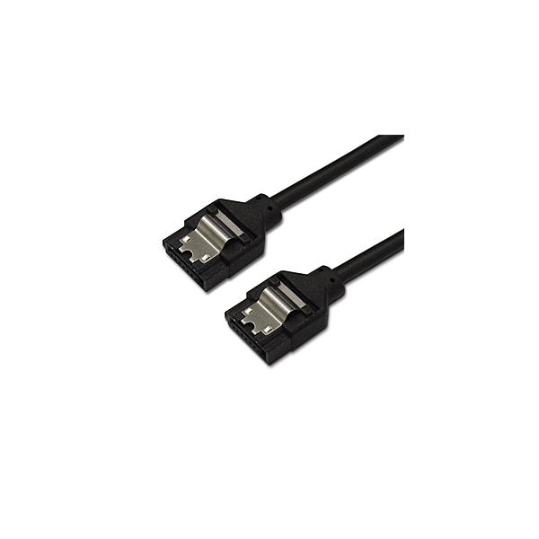 Ainex（アイネックス） ラッチ付シリアルＡＴＡラウンドケーブル　５０ｃｍ SATR-3105BK