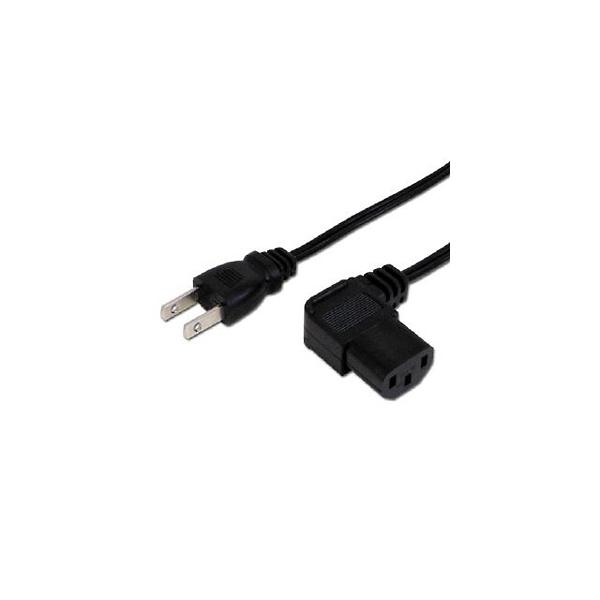 Ainex（アイネックス） 極細ＡＣ電源Ｌ型ケーブル　　１．５ｍ ACP-15L-BK