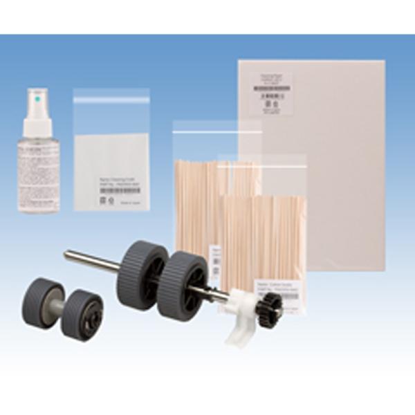 PFU ScanAid（ScanSnapシリーズ） FI-X50SA ・スキャナのお手入れに必要な消耗品や清掃用品をワンパッケージにした商品です。・個々に購入するより簡単・確実です。・ScanSnap （iX500）用