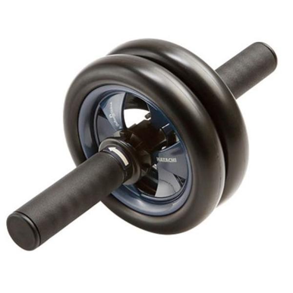 ハタチ ダブルローラートルネードロック（ブルー） NH3550(ダブルローラー) ・ロック付き腹筋ローラー・安定感のあるダブルローラー構造・クッション性のあるグリップ採用