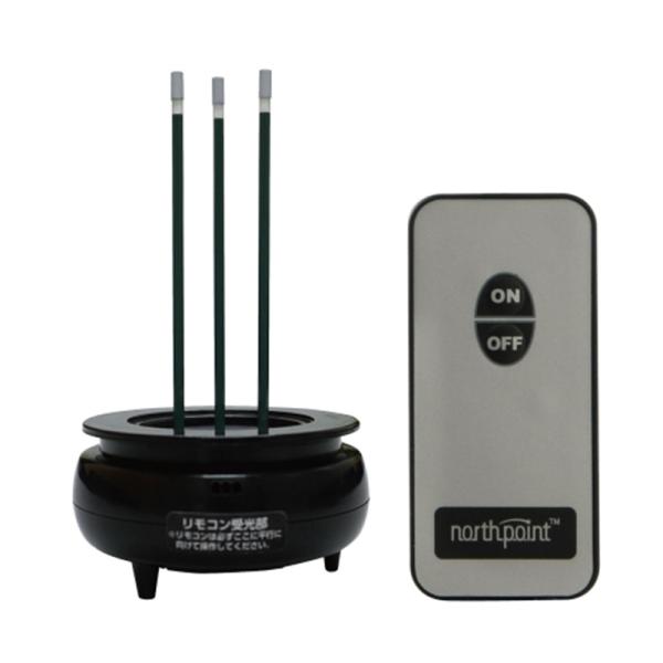 ファイン リモコン式安心ＬＥＤお線香ミニIII 17103 <b><u>※電池別売（アルカリ）単４×２本</u></b>・コンパクトサイズ・電池式・リモコン付属