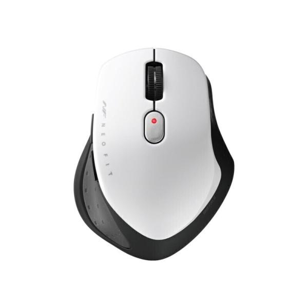 バッファロー（Buffalo） BlueLEDセンサー搭載マウス BSMBB540WH ホワイト・様々な持ち方に合わせた3Wayホールド形状・快適な使い心地を実現・ペアリングした3台の機器を切り替えて使用可能