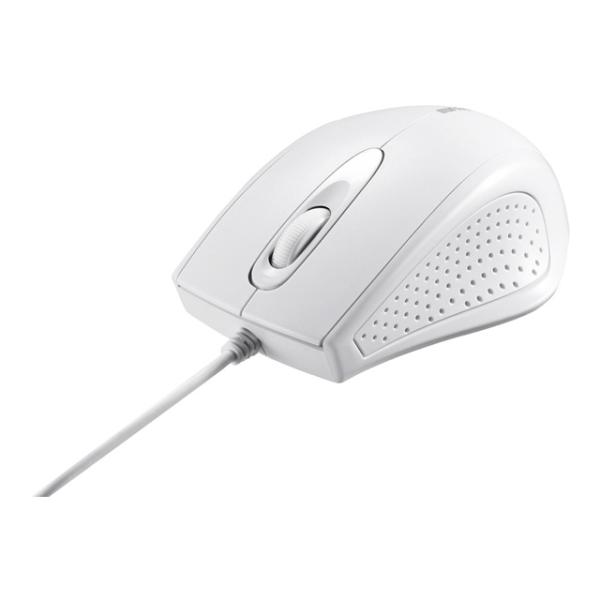 【発売日：2017年05月30日】バッファロー（Buffalo） ＩＲ光学式マウス BSMRU050WH ホワイト・無駄な機能を省いたシンプル、スタンダード有線マウス・手になじむデザイン・デスクトップPCでも使いやすいケーブル長1.25m