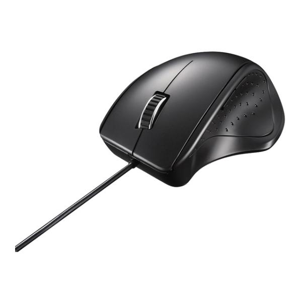 【発売日：2017年10月25日】バッファロー（Buffalo） 有線　レーザー　５ボタンマウス BSMLU300BK ブラック・高精度レーザーセンサー・インターネットが快適なブラウジングボタン・クリック音が気にならない静音スイッチを採用
