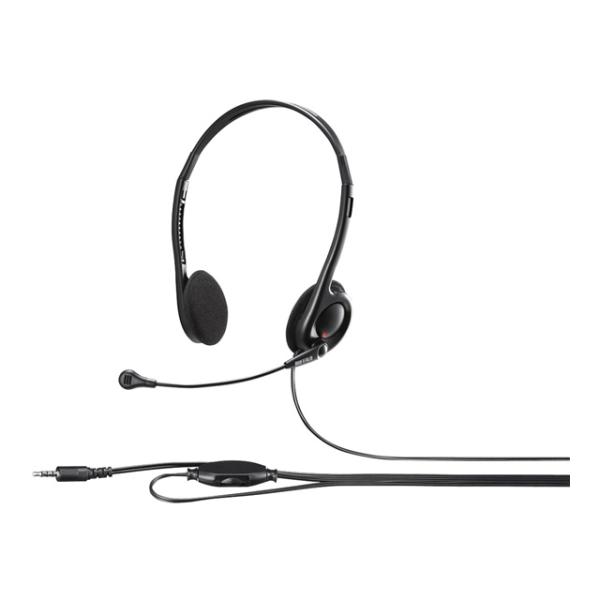 【発売日：2018年03月05日】バッファロー（Buffalo） 両耳ヘッドセット　４極　ブラック BSHSHCS100BK ブラック・スマートフォンや最新型パソコンで使える・安定した装着感のヘッドバンド式・しっかり聞こえる２７ｍｍドライバ...