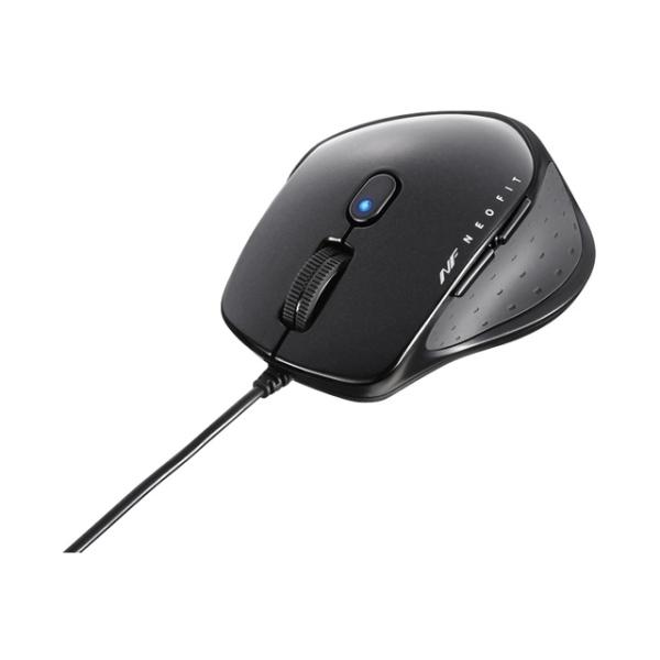 【発売日：2018年03月10日】バッファロー（Buffalo） 有線　ＢｌｕｅＬＥＤ　５ボタン　マウス BSMBU510SBK ブラック【数量限定・未開封店頭在庫】・様々な持ち方に合わせた、3WAYホールド形状・快適な使い心地を実現する、...