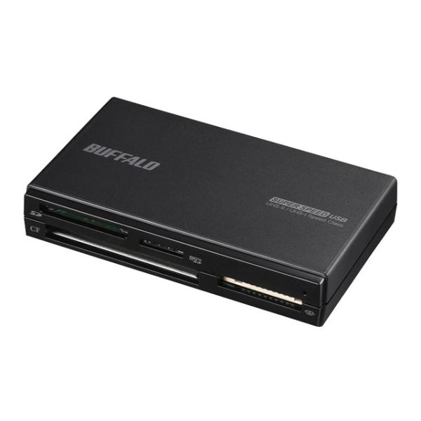 【発売日：2019年02月15日】バッファロー（Buffalo） ＵＨＳ−II対応　ＵＳＢ３．０マルチカードリーダー BSCR700U3BK ブラック・読込最大200MB/sの高速転送・メディア間コピー可能+4メディア同時認識・53メディア...