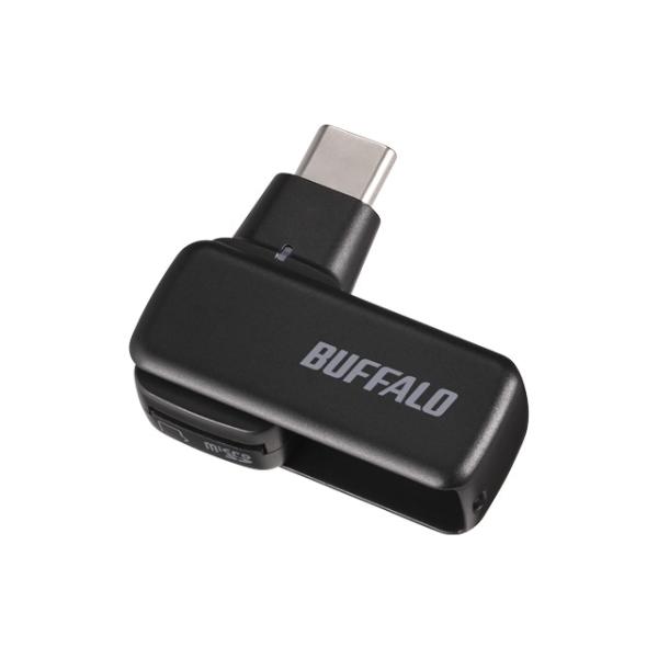 【発売日：2025年10月25日】バッファロー（Buffalo） USB 3.2（Gen 1）Type-C対応 microSD専用カードリーダー/ライター　BSCRM100U3Cシリーズ BSCRM100U3CBK ブラック・USB Typ...