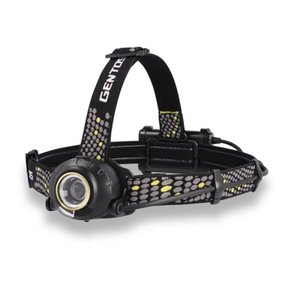 GENTOS（ジェントス） ヘッドライト　HEAD WARS（ヘッドウォーズ）シリーズ HW-K533H ・専用充電池／乾電池兼用・ヘルメットホルダーやシリコンバンドなどの付属アクセサリーが充実・後部認識灯搭載で後方の安全性を確保