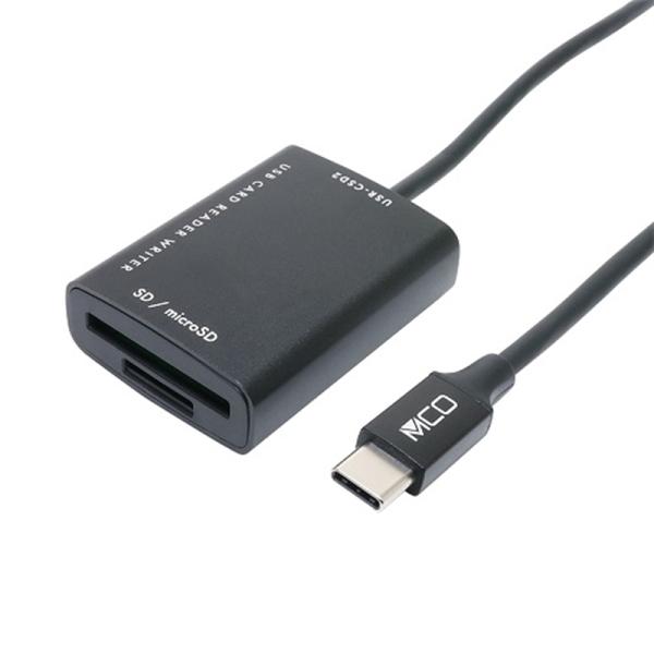 【発売日：2024年05月14日】ナカバヤシ USB3.2Gen１Type-C　カードリーダー USR-CSD2/BK ブラック・デスクトップPCへの接続や、カードの抜き挿しに便利な70cmのロングケーブルのUSB Type-Cカードリーダ...