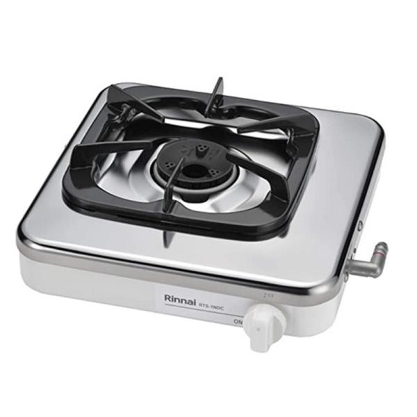 リンナイ １口コンロ　ステンレス天板 RTE-10C(13A) 都市ガス・ステンレス天板・立消え安全装置機能付き※ 必ずお使いのガスの種類をお確かめのうえ、ご購入ください（地域によって異なります）。