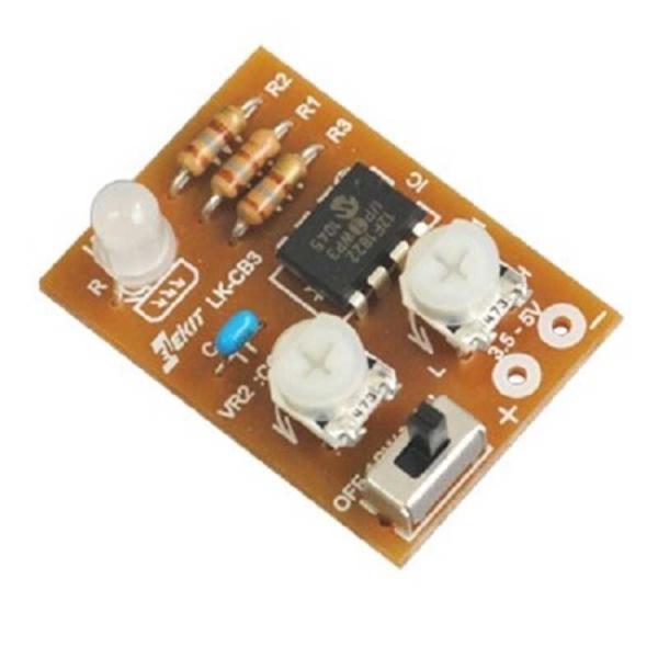 イーケイジャパン LK-CB3 フルカラーLED点灯・点滅キット 工作周辺パーツ・フルカラーLED点灯、点滅キット・工作時間1時間以内・はんだ付作業あり