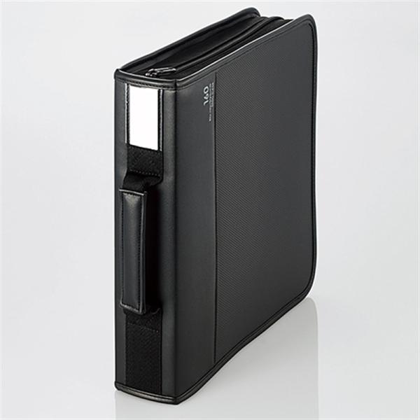 エレコム Ｂｌｕ−ｒａｙケース CCD-SSB160BK ブラック・Blu-ray/DVD/CD対応 ファスナーケース　CCD-SSB160シリーズ・大量のBlu-ray/DVD/CD Discを分類して収納・収納枚数：160枚