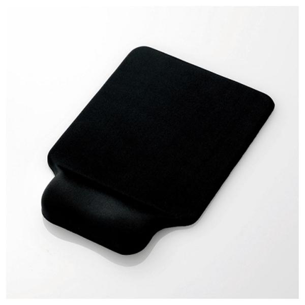 エレコム ゲルマウスパッド MP-GELBK ブラック・滑りすぎないソフトな操作感・リストレスト付き・心地よい感触のゲル素材