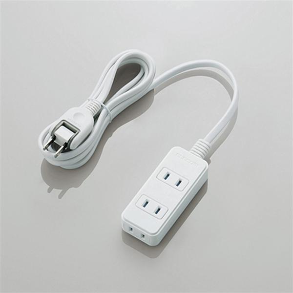 【発売日：2017年07月10日】エレコム 雷ガード／３個口／２ｍ T-KST02-22320WH ホワイト・雷サージから電子機器を守る、雷ガード機能を搭載・ほこり防止シャッター付き電源タップ／2m・オフィスやご家庭など、さまざまなシーンで...