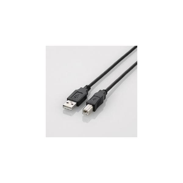 エレコム ＵＳＢ２．０ケーブル／Ａ−Ｂ／１ｍ U2C-BN10BK ブラック・USB2.0ケーブル