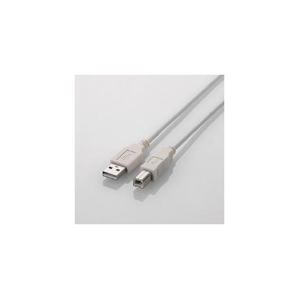 エレコム ＵＳＢ２．０ケーブル／Ａ−Ｂ／３ｍ U2C-BN30WH ホワイト・USB2.0ケーブル