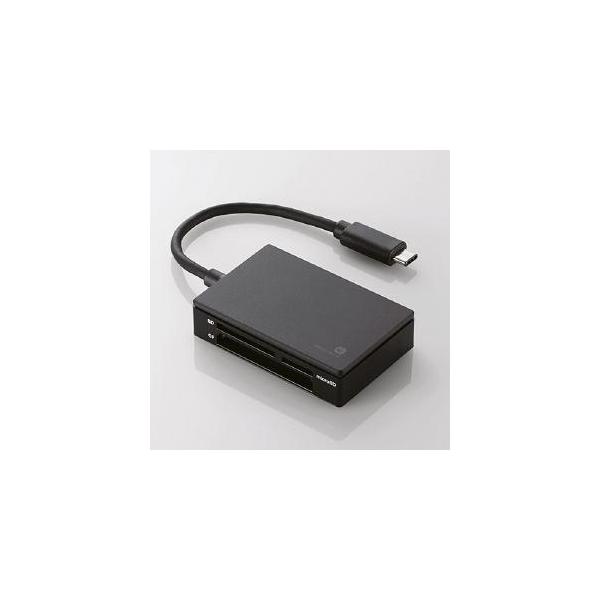 エレコム メモリリーダライタ／ＵＳＢ　Ｔｙｐｅ−Ｃコネクタ MR3C-A010BK ブラック【数量限定・未開封店頭在庫】・USB最新規格であるUSB Type-Cコネクタを搭載・USB Type-Cコネクタ搭載の機器にそのまま接続し、38種...