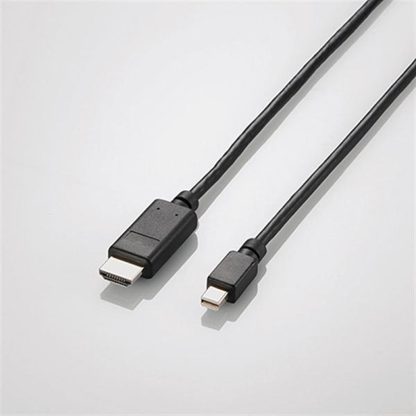 エレコム ＭｉｎｉＤｉｓｐｌａｙＰｏｒｔ−ＨＤＭＩ変換ケーブル AD-MDPHDMI10BK ブラック・MiniDisplayPortを変換アダプタなしで簡単に接続 AD-MDPHDMIBKシリーズ・MiniDisplayPortとHDMI...