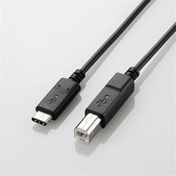 【発売日：2015年12月20日】エレコム ＵＳＢ２．０／Ｃ−Ｂ／２．０ｍ U2C-CB20NBK ブラック・USB2.0の規格である「Certified Hi-Speed USB(USB2.0)」の正規認証品・新規格USB Type-Cコ...