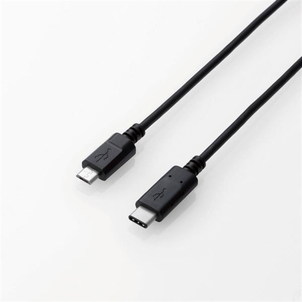 エレコム ＵＳＢ２．０ケーブルＣ−ＭｉｃｒｏＢ U2C-CMB10NBK ブラック・USB2.0ケーブル(認証品、C-microB)U2C-CMBNBKシリーズ・USB2.0の規格である「Certified Hi-Speed USB(USB...