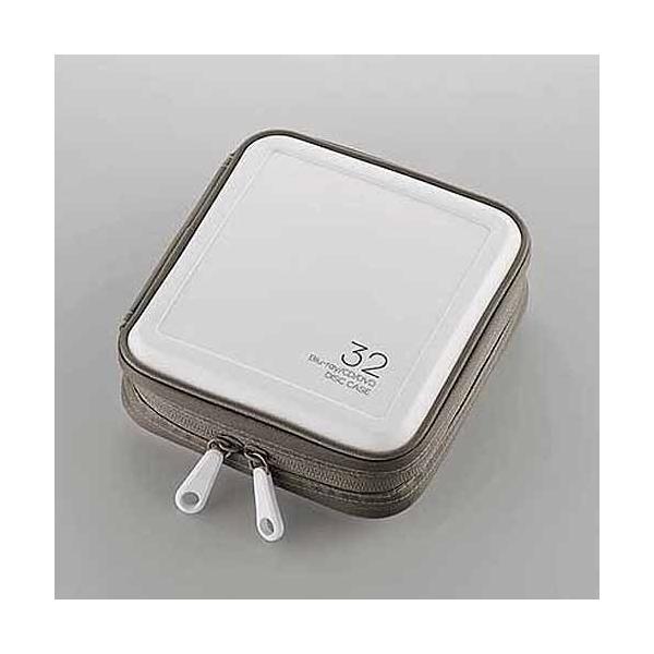 エレコム Ｂｌｕ−ｒａｙケース／セミハード／３２枚入 CCD-HB32WH ホワイト・Blu-ray・CD・DVD対応・ファスナーケース(32枚)