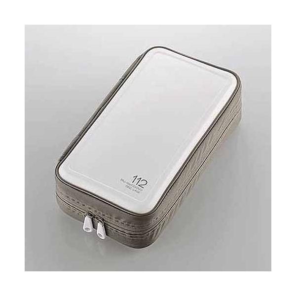 エレコム Ｂｌｕ−ｒａｙケース／セミハード／１１２枚入 CCD-HB112WH ホワイト・Blu-ray・CD・DVD対応・ファスナーケース(112枚)