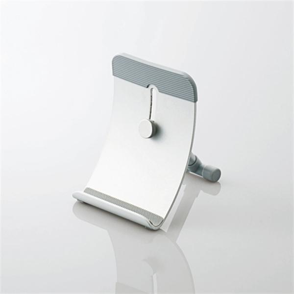 エレコム タブレット・電子ノート用スタンド TB-DS004SV シルバー【数量限定・未開封店頭在庫】・使用シーンに合わせてタブレットPCを縦置きでも横置きでも設置可能