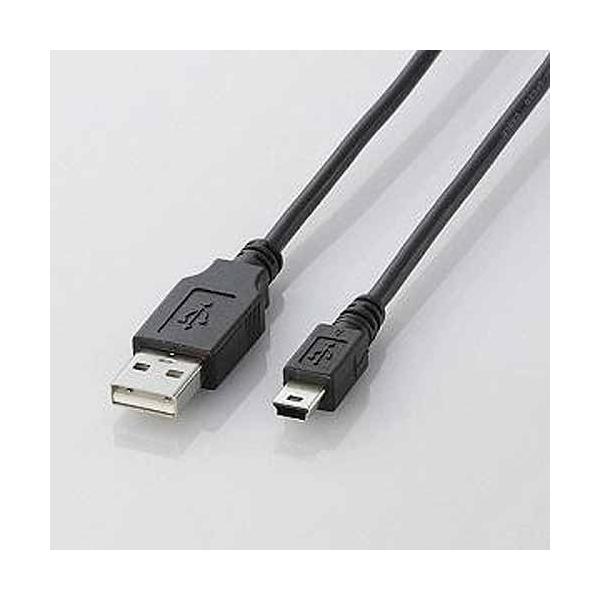 エレコム タブレットＰＣ用ＵＳＢ２．０ケーブル／Ａ−ｍｉｎｉＢ TB-M10BK ・タブレットPCとパソコンを接続しデータ転送！・USB Aタイプ⇔mini-Bタイプ