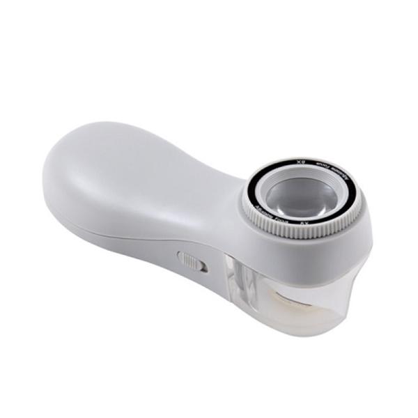 Vixen（ビクセン） ルーペ LEDパワールーペH24 ・倍率8倍の高倍率ルーペ・0.1mm幅の目盛りで細かい計測が可能・スケール・LED照明付